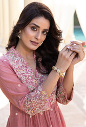 Pink Dori Paisley Aafreen Kurta Set