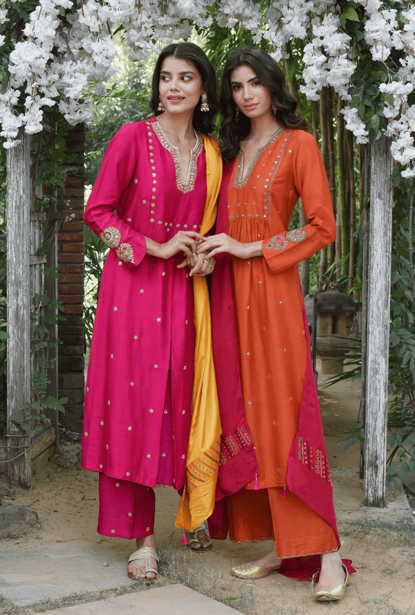 Orange Heer Sitara Set